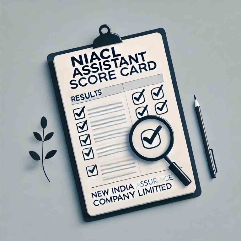 NIACL Assistant Score Card 2025 Prelims Released: Download