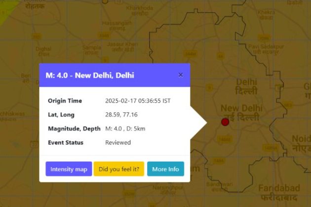 Earthquake Today in Delhi-NCR – Magnitude & Latest Updates